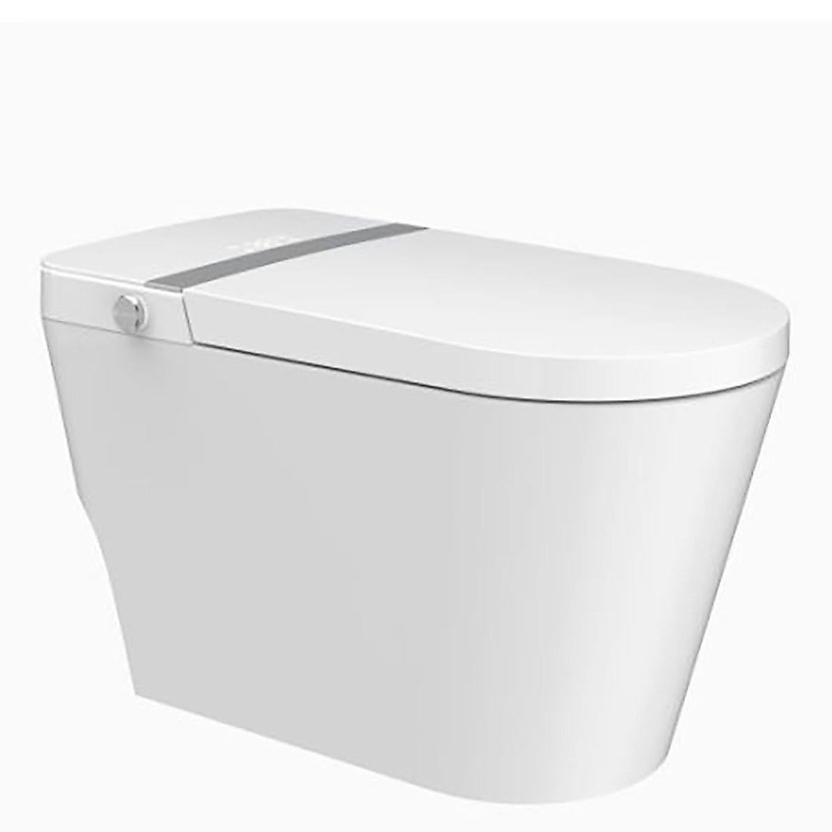 MiroroTankless Smart Toilet with Built-In Bidet, Heated Seat, Warm Water and Dry, with Foot Sensor and Temperature Display, Auto Flush, Auto Open & Close Lid, Wireless Remote Control