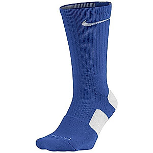 Nike Elite Basketball Crew, Game Royal/White/White, Large
