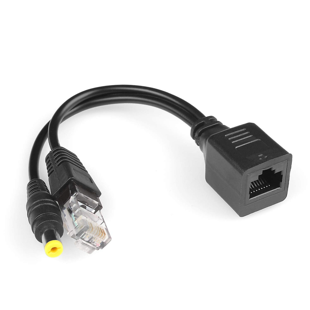 Passive PoE Injector 6 Pairs PoE Splitter Kit Passive PoE Injector and PoE Splitter Kit with 5.5x2.1 mm DC Connector RJ45 Power Over Ethernet