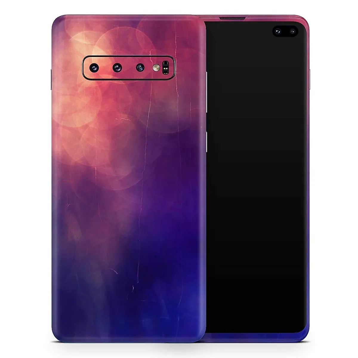 DesignSkinz Abstract Fire & Ice V17 Protective Vinyl Decal Wrap Skin Cover Compatible with The Samsung Galaxy S20 (Screen Trim & Back Glass Skin)