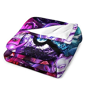 Anime Soft Throw Blanket Bedding Fleece Blankets Lightweight Cozy Warm Fit Home Living Couch Bed Sofa All Season 40"*50" （100 * 130cm）