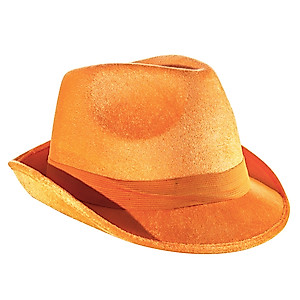 Amscan Velour Fedora, Party Accessory, Orange