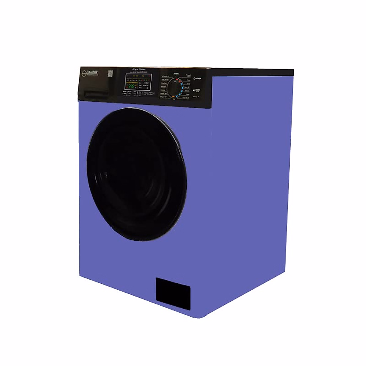 Equator Ver3 1.9 cf Combo Washer Vented/Ventless Dry-Color Coded Display (Periwinkle/Black)
