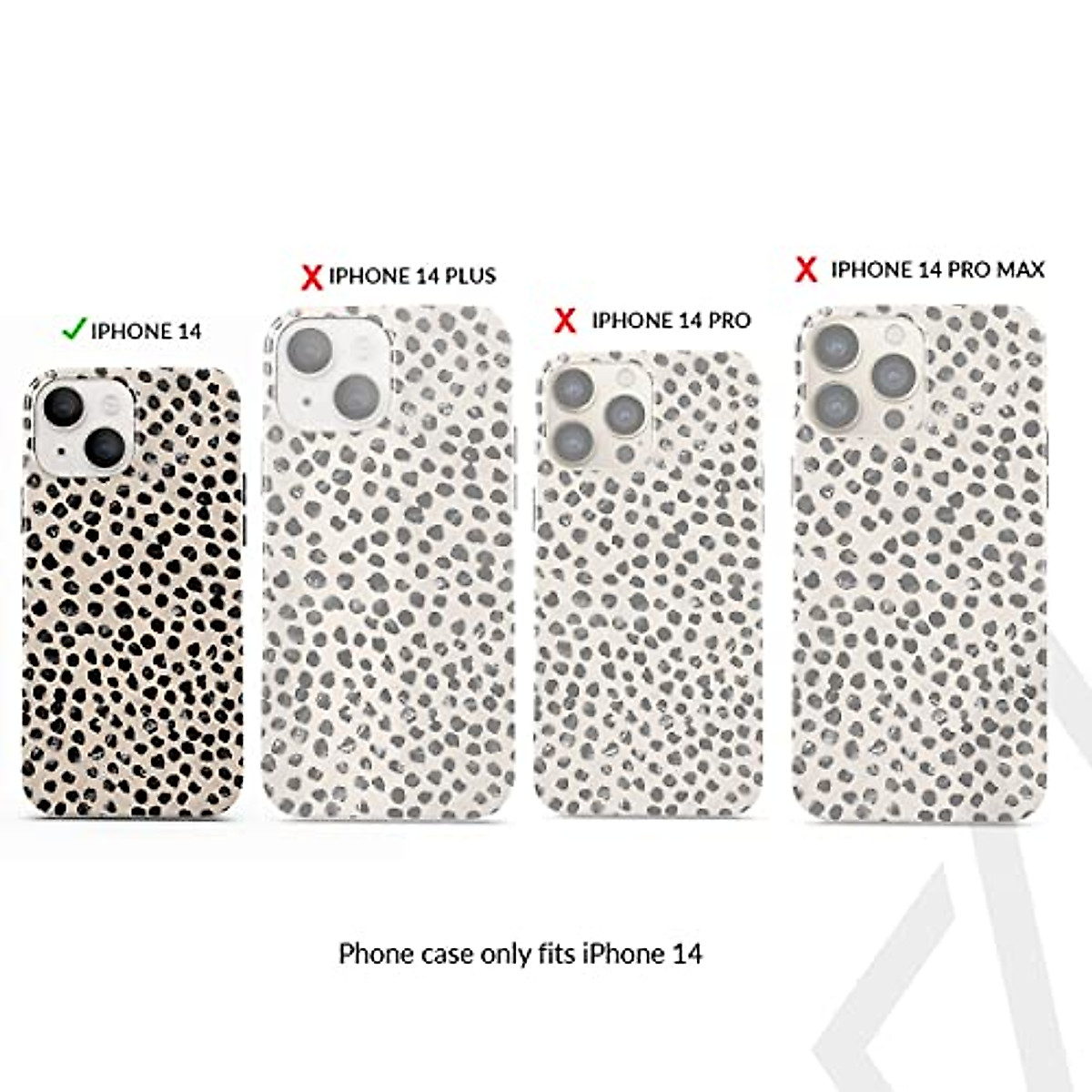 BURGA Phone Case Compatible with iPhone 14 - Wireless Charging Compatible, Hybrid 2-Layer Hard Shell + Silicone Protective Case, Heavy Duty Protection, Slim Fit, Almond Latte