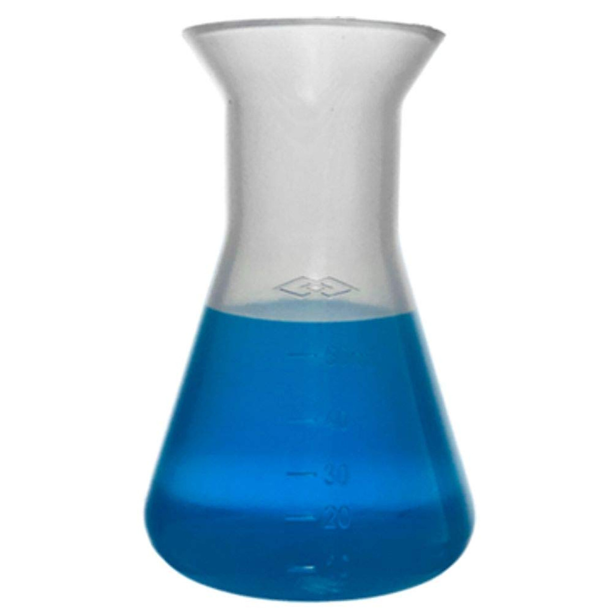 Plastic Erlenmeyer Flask Set - 5 Sizes - 50, 100, 250, 500, and 1000ml, Karter Scientific 230D9