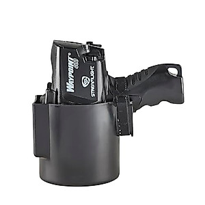 Streamlight 44911 Waypoint 400 Rechargeable 1400-Lumen Long Range Pistol-Grip Spotlight with 120V AC Charger and Polymer Holder/Mount, Black
