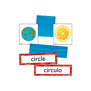 World of Eric Carle | Shapes Learning Cards | Bilingual, English and Spanish, 79ct