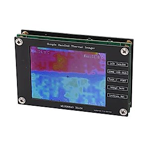 Thermal Imaging Camera, 40℃ to +300℃, 8Hz, Digital Handheld Thermal Imaging Devices, with 2.8in LCD Screen, 320 X 240, Multifunctional Infrared Camera, Built in Memory, 600mAh