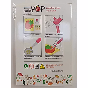 24pc 5D Diamond Painting Kits for Kids, DIY Animals Diamond Painting Stickers, Handmade Digital Diamond Arts Craft Mosaic Stickers, Suitable for Children Aged 4-12(B-Animation)