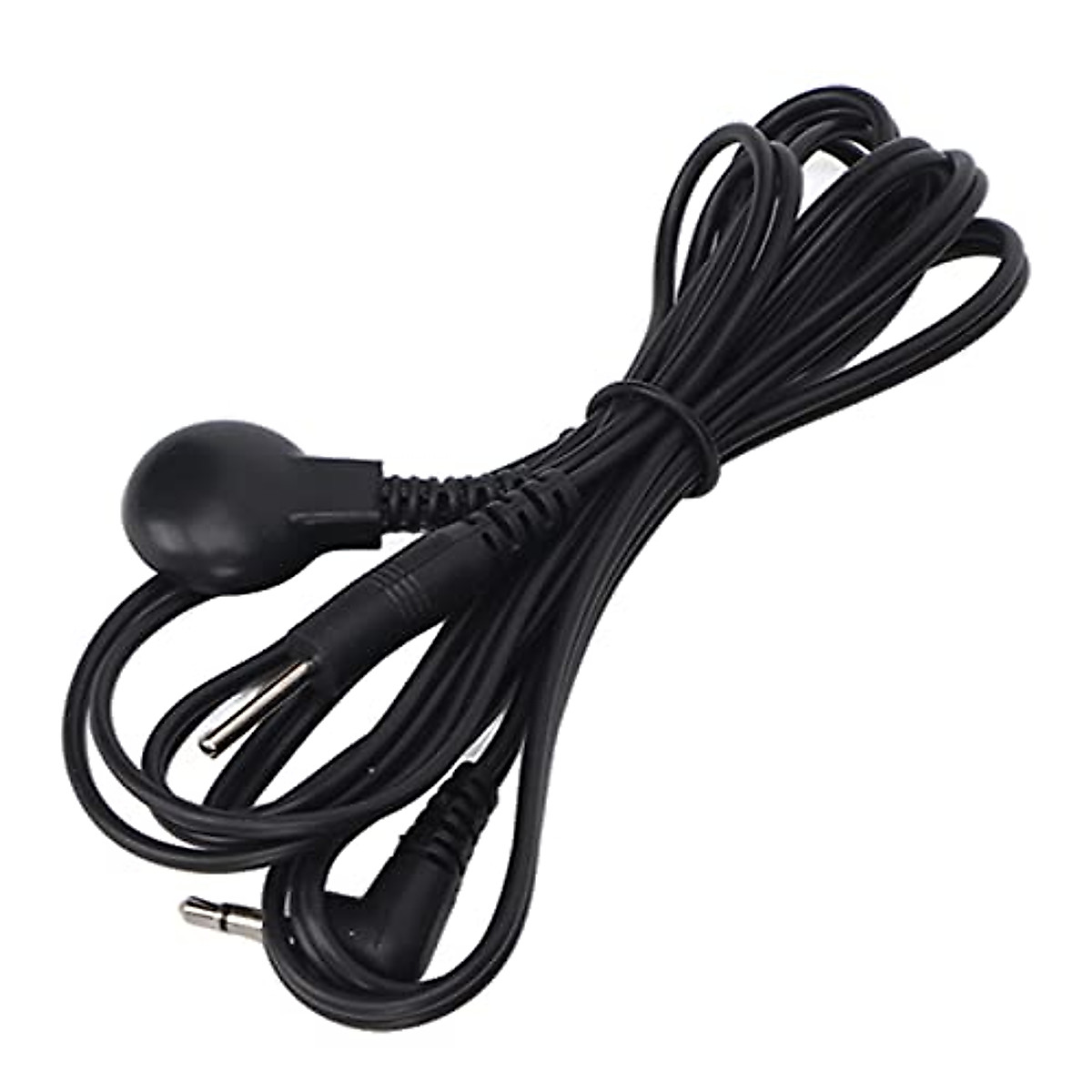 Demeras TENS Wire, Black 5pcs Safe Flexible Professional Portable Electrode Wire for Therapeutic Machine