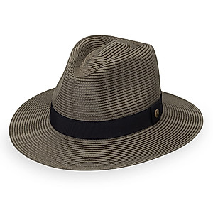 Wallaroo Palm Beach Fedora (Olive, L/XL) – UPF 50+ UV Sun Protection, Wide Brim, Stylish Design, Adjustable Size – Classic Sun Hat for Outdoor Events, Travel, and Everyday Wear