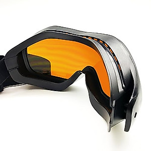 MCWlaser Laser Safety Goggles OD5+, 190-540nm / 800-1700nm Yag, Blue, Green Laser and UV Light Eye Protection Laser Glasses for 445nm, 450nm,532nm, 808nm, 980nm, 1064nm, 1080nm Absorption Type