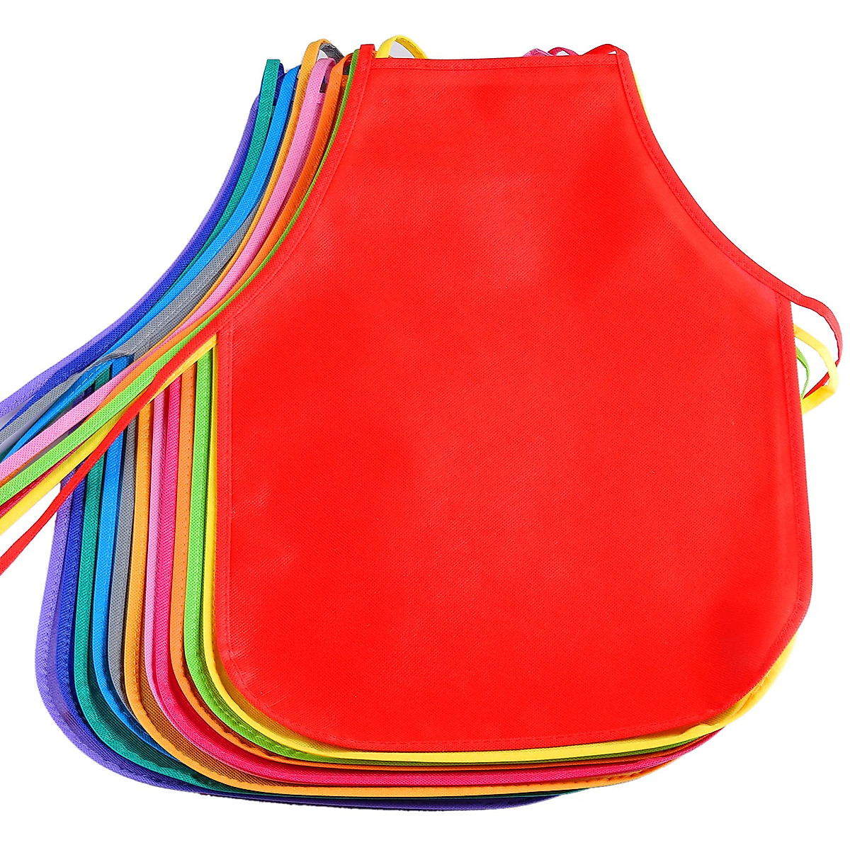 Children's Artists Fabric Aprons,12 Colors Kids Artist Aprons,Non Woven Artist Apron For Kid,Children Painting Aprons,Kids Art Smocks for Classroom,Kitchen,Community Event,Crafts&Art Painting Activity