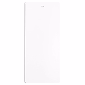 DALIX PVC Vertical Blind Replacement Slats Curved Smooth White 98.5 x 3.5 (20-Pack)