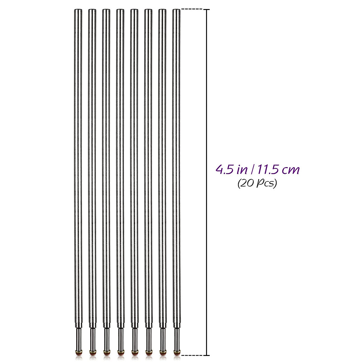 COHEALI 20pcs Tattoo Skin Marking Pen - Purple Skin Marker Skin Surfer Pen Tattoo Pen Cores Refill for Tattoo Tool Kit