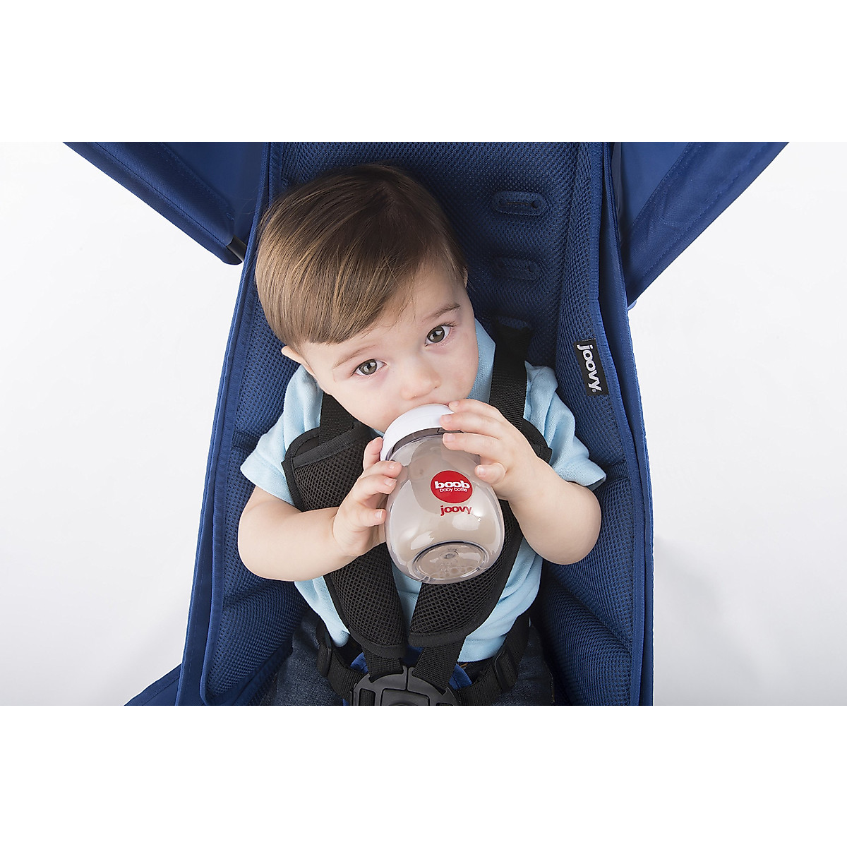 Joovy Boob Baby Bottles Made from Durable, Medical-Grade PPSU with CleanFlow Vent Technology to Prevent Nipple Collapse, Negative Pressure, and Colic Symptoms (5oz)