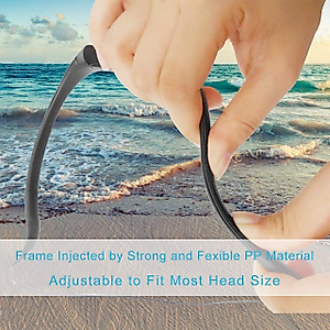 Waterproof MP3 Player for Swimming, IPX8 8GB Swimming Headphones with Shuffle Feature,Enjoy Music for Swimming, Diving and Other Sports(Black)