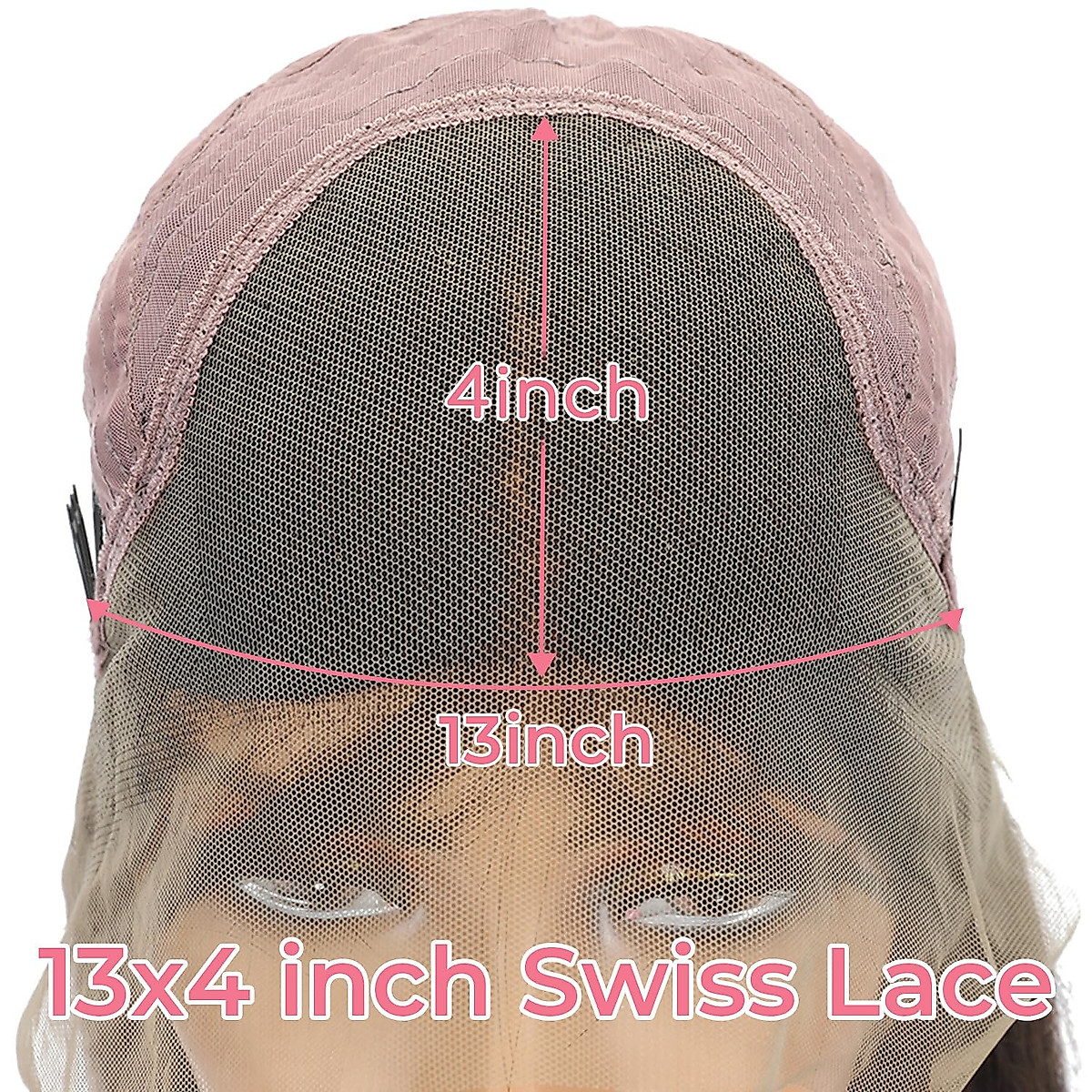 UNANCY Straight Lace Front Wigs Human Hair Pre Plucked Hairline Glueless 180% Density 13×4 HD Transparent Wigs for Women Human Hair with Baby Hair Natural Color (24 Inch)