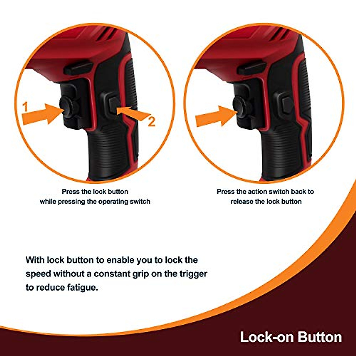 Toolman Electric Power Drill Driver 3/8" Variable Speed For Heavy Duty Corded DB5207