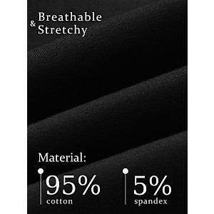 SEVEGO Men's 34" Inseam Tall Lightweight Cotton Joggers with Zipper Pockets Active Sweatpants Work Sports Track Pants Black XL