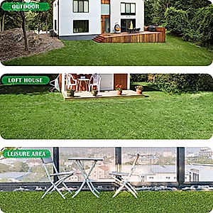 ZGR Artificial Garden Grass 3 ft x 4 ft Premium Lawn Turf, Realistic Fake Grass, Synthetic Turf, Thick Pet Turf, Fake Faux Grass Rug with Drainage Holes Indoor/Outdoor Landscape Customized Available