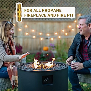 onlyfire 1/2" LP Air Mixer Valve for Propane Gas Fire Pits and Fireplace, 150K BTU High Capacity, Solid Brass Air Mixture