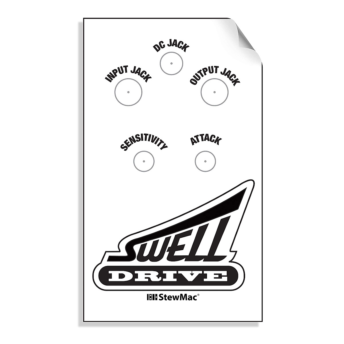 StewMac Swell Drive Pedal Kit, With Bare Enclosure