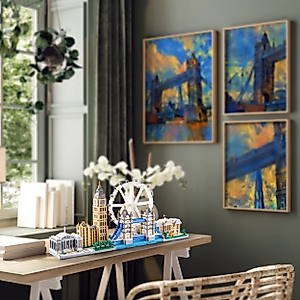 DOLBLOCK Architecture Micro Building Blocks Set London Skylines Series for Adult and Children Assembly, 3D Toy for Ages of 14+ - 3430 Pieces