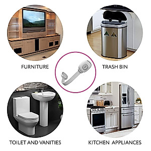 Baby Safety Cabinet Locks | Baby Proofing | Easy To Install | Cabinet Locks | Refrigerator Lock | Edge Protectors | Drawer Locks Child Safety | Door Locks for Kids | Door Latch (Locks and Corners)