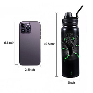 maxer Game Anime 3D Snack Teens Kids 20oz 28oz Metal Water Bottle for 12 Hours Hot & 24 Hours Cold Drinks, Sports Flask Great for Work, Gym, Travel，Gift