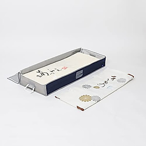 Astro Soft Bag Underbed Storage Organizer with Activated Carbon, Breathable Material, Handles for Kimono, Blankets, Comforters, Clothes, Bedding, 615-22