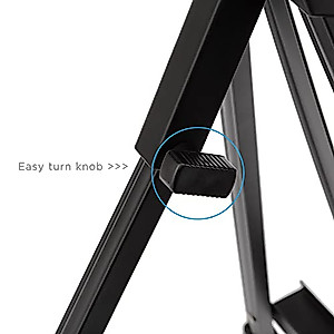 SoHo Urban Artist Black Aluminum Tabletop Easel Stand, Portable Easel for Display, Painting Canvas and More, Set of 1