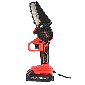 Amikadom #9y8b88 24V Electric Cordless Saw Woodworking Electric Chain Saw Wood Cutter