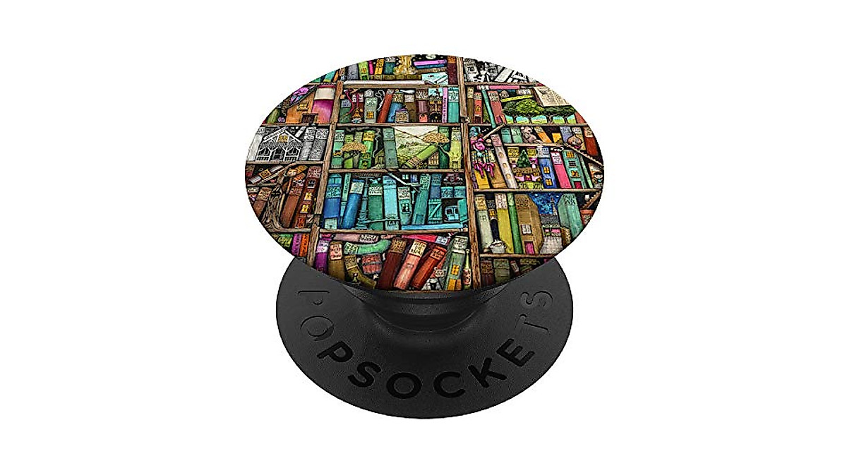 Cool Book Lover PopSocket Grip for Phones and Tablets