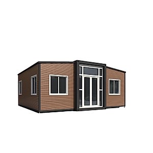Generic Expandable Home materialize of Container, Prefeb House, 20 ft Expandable House, Modern 2 Bed Portable House, Brown