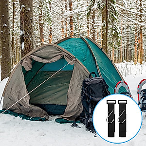 6 Pcs Ice Shelter Coat Hooks Stainless Steel Accessory Hanger for Ice Fishing Shelters Stroller Hooks for Hanging Storage Stroller Clips for Bags Diaper Purse Groceries Pram Shopping Pushchair, Black