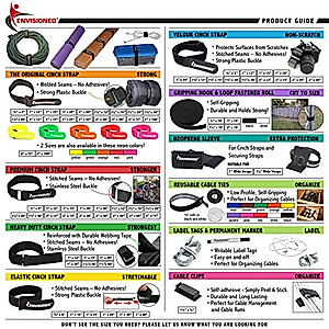 Reusable Cable Ties 1/2" x 4" for Cable Management and Organizing Cords - 30 Pack (Black)