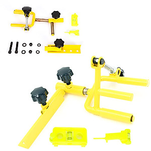 AKaSping Archery Parallel Bow Vise and Bow String Level Combo Set Universal Metal Adjustable Compound Piece Bow Target Tool Hunting Shooting Professional Equipment Accessories
