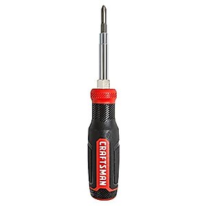 CRAFTSMAN Screwdriver, Multi-Bits 6-Way, Store Extra Bits in Handle (CMHT68000)
