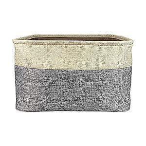 MALIHONG Personalized Foldable Storage Basket with Lovely Dog Pit Bull Collapsible Sturdy Fabric Pet Toys Storage Bin Cube with Handles for Organizing Shelf Home Closet, Grey and White