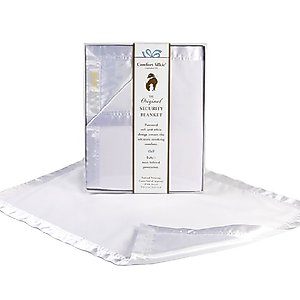 White COMFORT SILKIE Security Blanket ~ The Original. The Best. Award Winning.