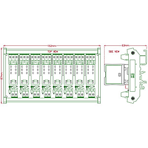 Electronics-Salon DIN Rail Mount AC/DC 24V Control 8 SPDT 16Amp Pluggable Power Relay Module, G2R-1-E
