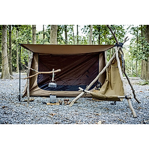 OneTigris Bushcraft Mat, Heavy Duty Tripod Chair Cloth, 500D Cordura Nylon Tent Door Mat, 50" x 26"