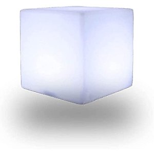 HTZ Party Led Luminous Square Stool Courtyard Lamp,Outdoor Indoor Night Light 16-Inch Cordless Cube 16 Color Home Garden Decoration/43Cm/16.9 inch (Color : 50cm/19.6 Inch)
