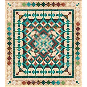 Wilmington Batiks Copper Mountain Petal Toss, Fabric by The Yard (Orange/Brown)