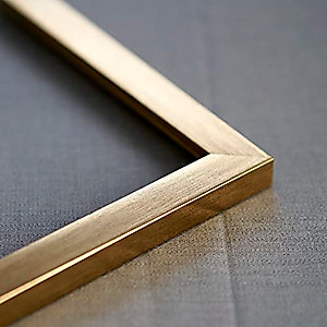 6x9 Frame Gold Bronze Wood Picture Frame - UV Acrylic, Foam Board Backing, & Hanging Hardware Included!