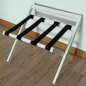 Folding Luggage Rack - Hotel Wooden Suitcase Stand, Travel Bag Holder with Nylon Straps, Guest Room Suitcase Stand, Luggage Stool, for Hotel Bedrooms (Size : 1pcs)