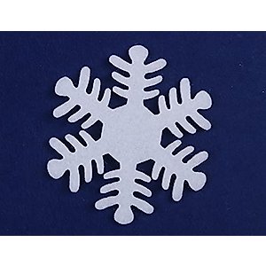 YYCRAFT 20 Felt Snowflake for Christmas Decorations Ornaments 3.5 Inch-White