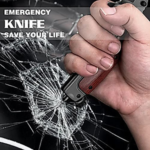 Zxcan Pocket Knife, Folding Knife 5CR13 Carbon Steel Stainless Blade, EDC Knife with Liner Lock, Pocket clip, Tactical Knife for Camping Indoor and Outdoor Activities Men Gift