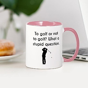 CafePress To Golf Or Not To Golf Mugs Ceramic Coffee Mug, Tea Cup 11 oz